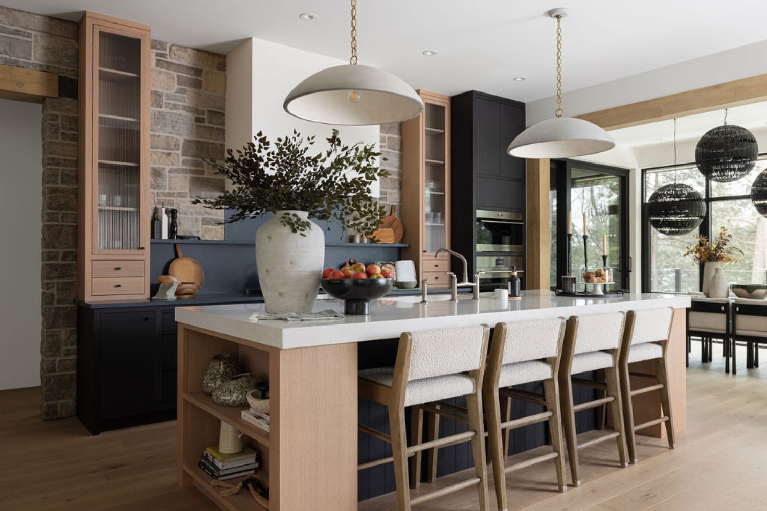 Red Oak Contemporary Kitchen - Chervin Kitchen & Bath - Huntsville, ON