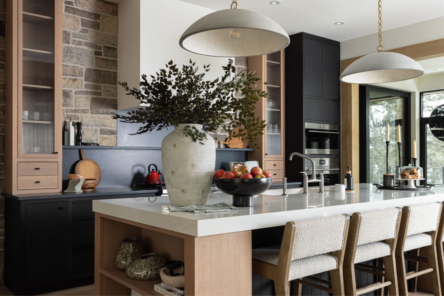 Red Oak Contemporary Kitchen - Chervin Kitchen & Bath - Huntsville, ON