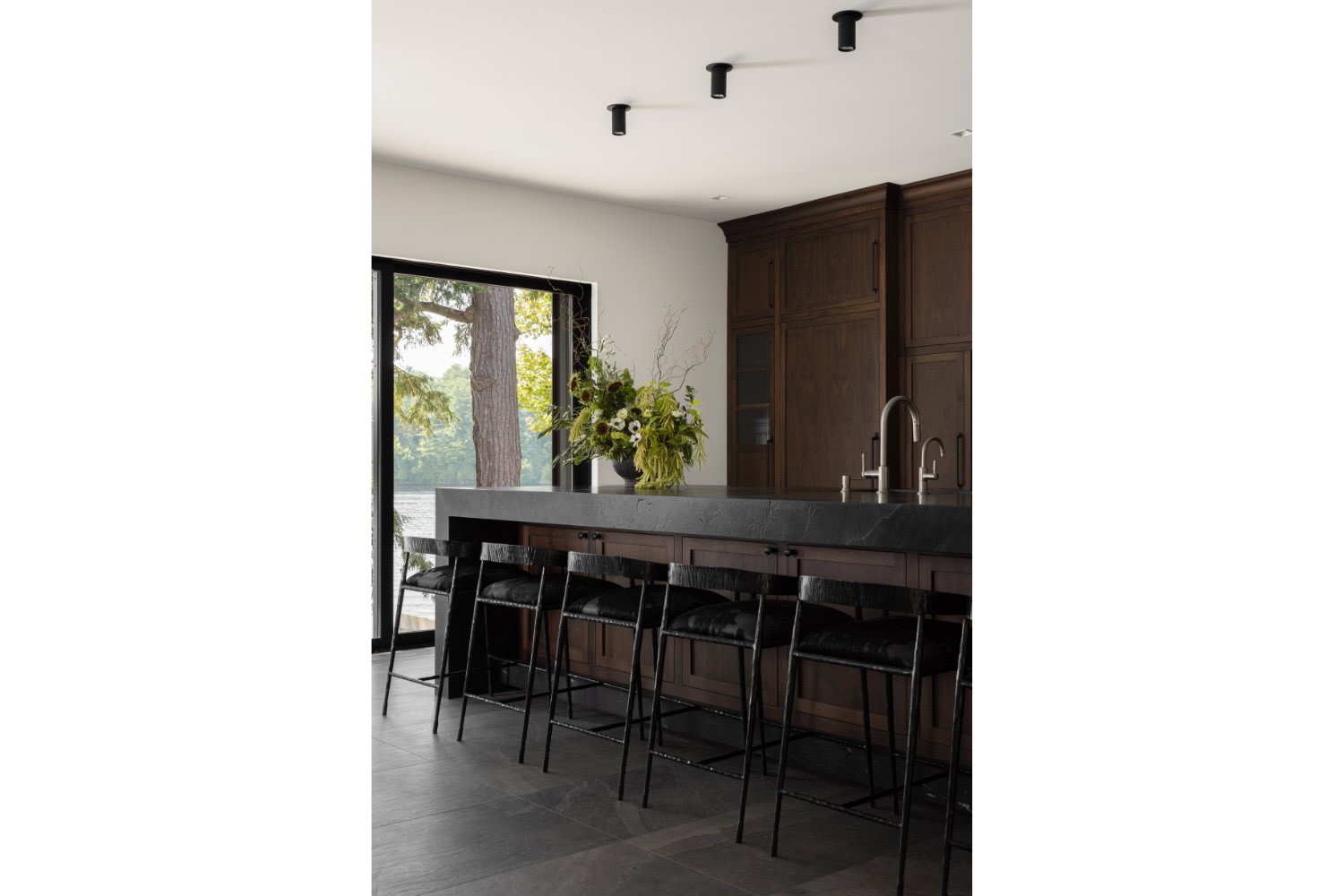 Moody and Dramatic Walnut Cottage Kitchen - Chervin Kitchen & Bath ...