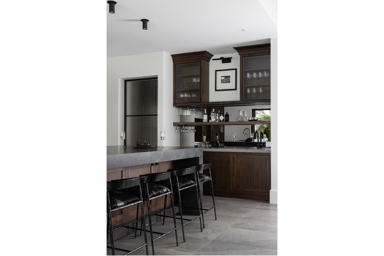 Moody and Dramatic Walnut Cottage Kitchen - Chervin Kitchen & Bath ...