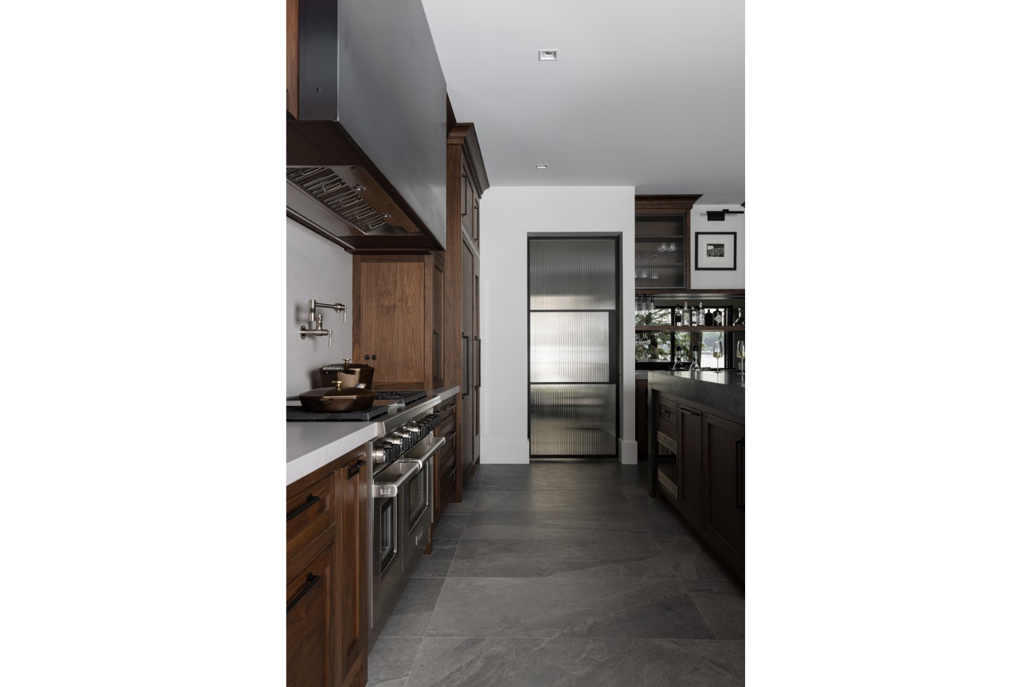 Moody and Dramatic Walnut Cottage Kitchen - Chervin Kitchen & Bath ...