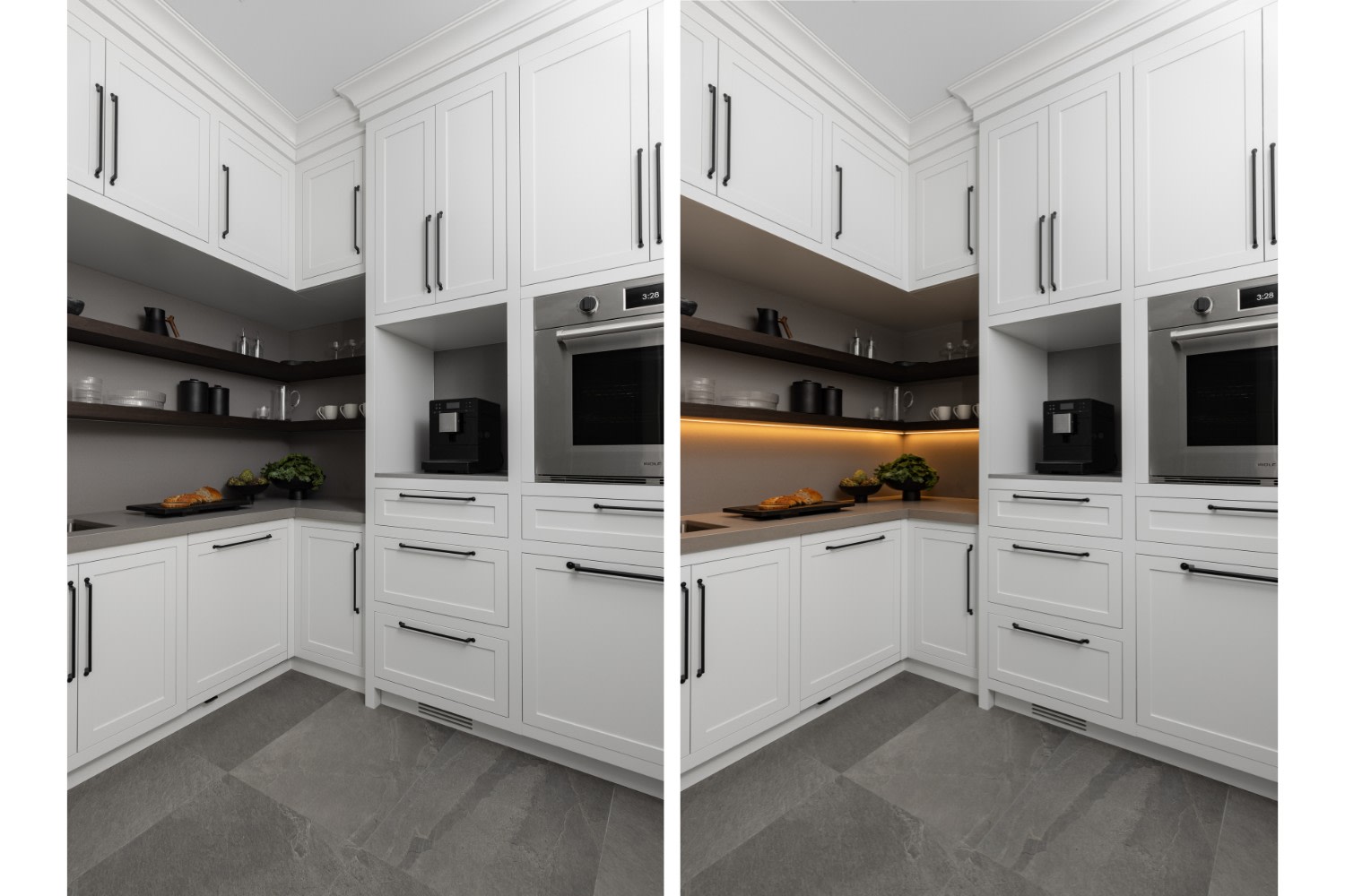 Moody and Dramatic Walnut Cottage Kitchen - Chervin Kitchen & Bath ...