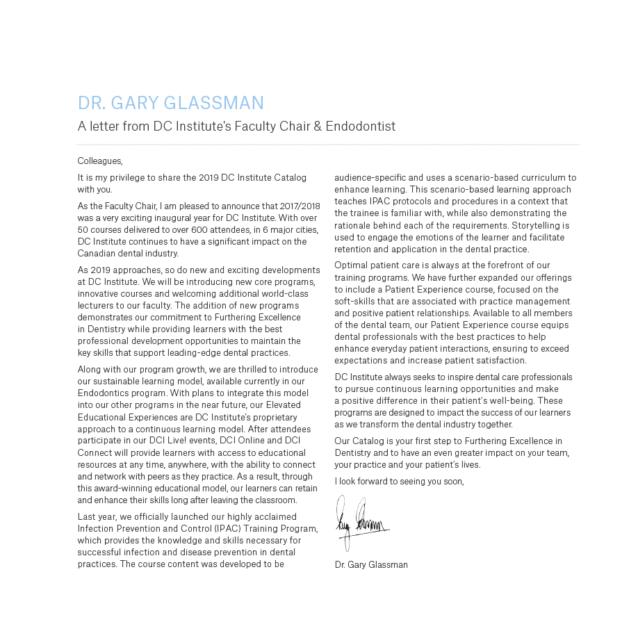 2019 Course Catalog | DC Institute