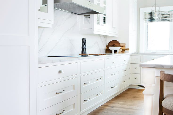 Williamson | White Transitional Kitchen | Chervin Kitchen & Bath in ...