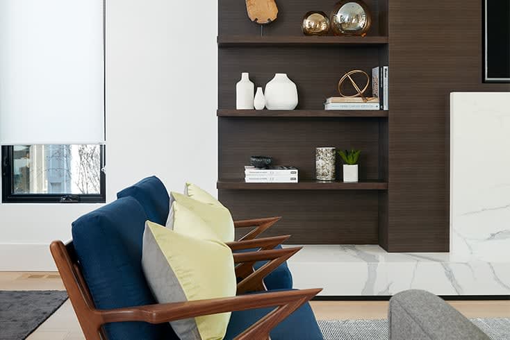 Maple | Brown Modern Wall Unit | Chervin Kitchen & Bath in Waterloo ...