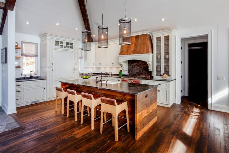 White Rustic Cottage Kitchen | Chervin Kitchen & Bath in Waterloo ...